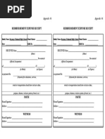 Reimbursement Expense Receipt Reimbursement Expense Receipt: Appendix ...