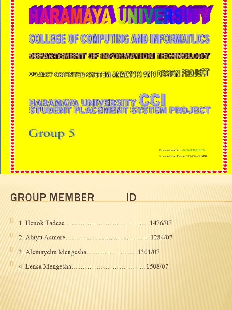 Student Placement Registration System For CCI | PDF | Use Case ...