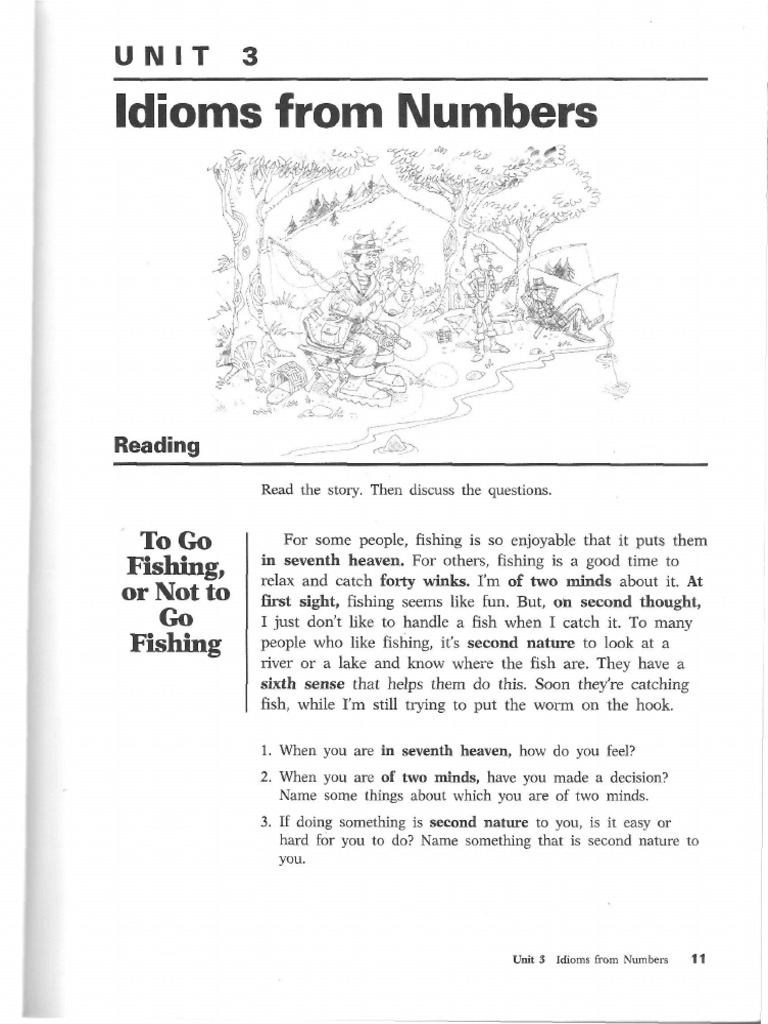 Idioms From Numbers Unit 3 | PDF