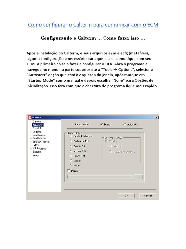 Como Configurar o Calterm para Comunicar Com o ECM | PDF