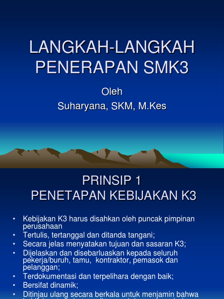 Langkah Penerapan SMK3 | PDF