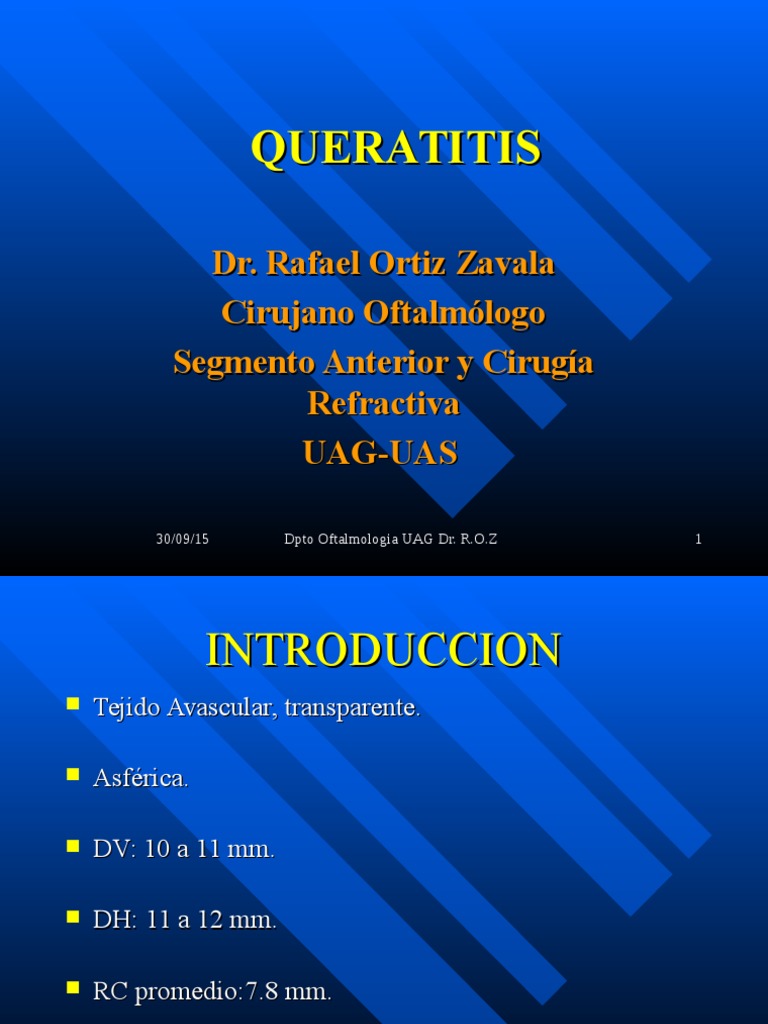 QUERATITIS | PDF | Oftalmología | Epidemiología