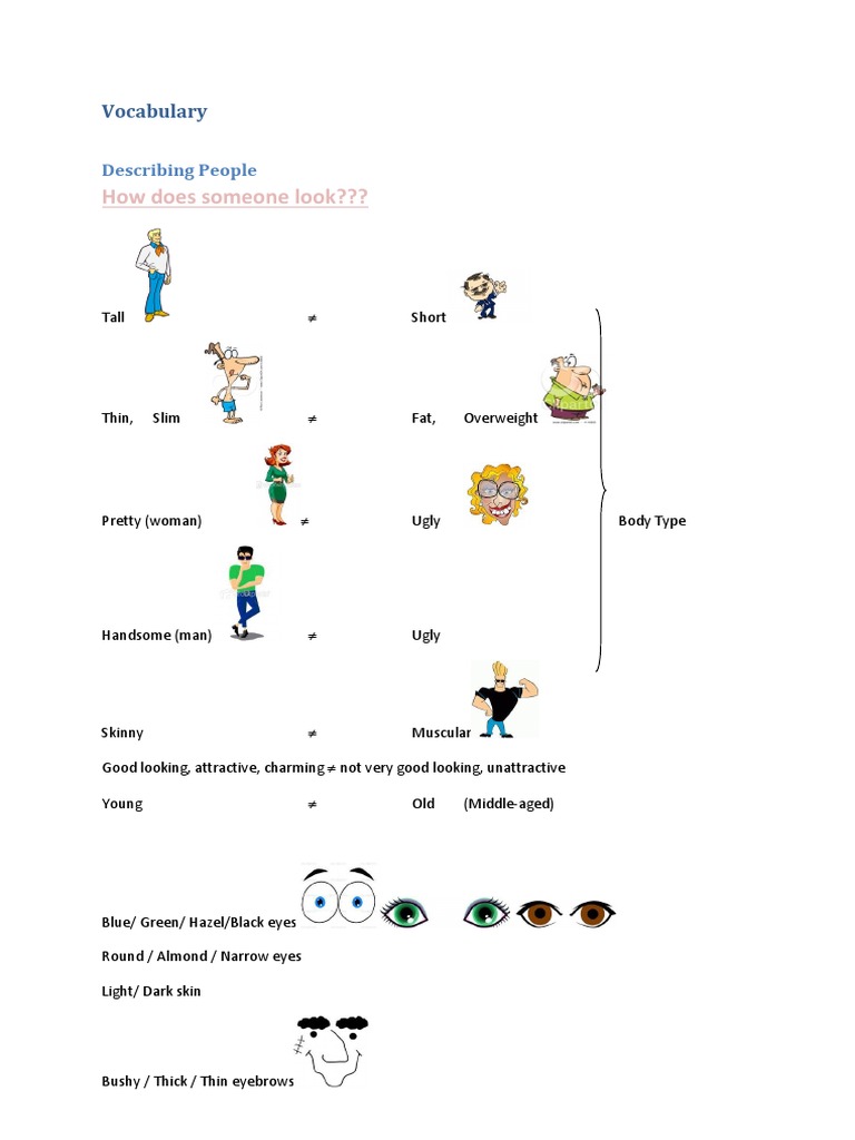 Describing People With Comics and Cartoons | PDF | The Simpsons ...