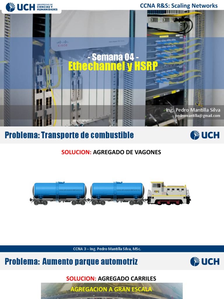 CCNA3 S04 (Etherchannel y HSRP) UCH | PDF | Redes | Red de computadoras