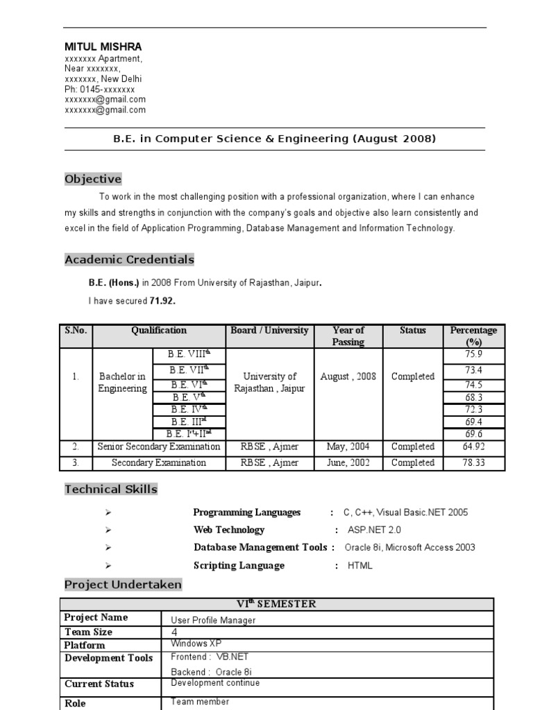 Resume 24 | PDF | Microsoft Access | Digital Technology