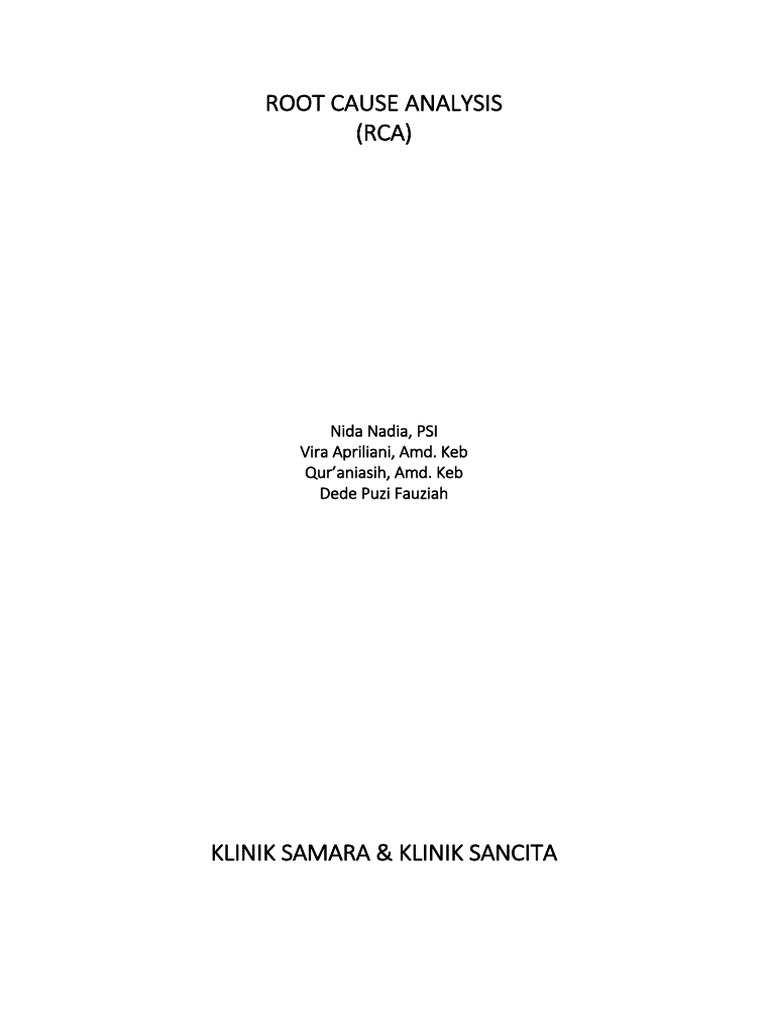 Contoh Rca | PDF