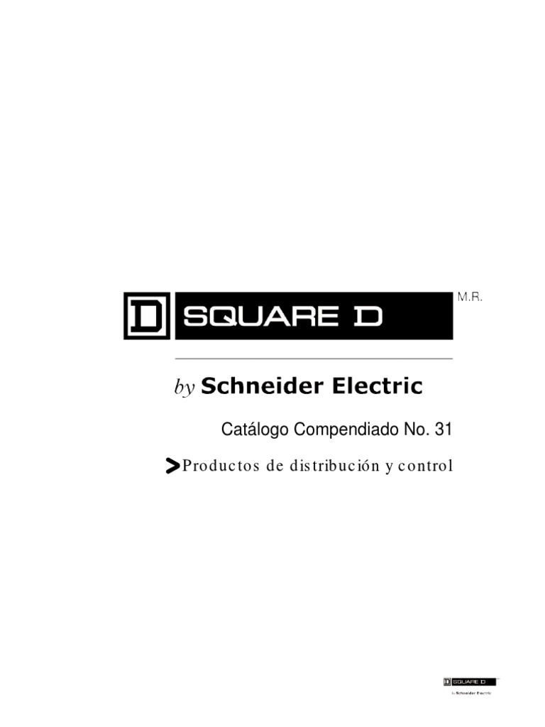 Catálogo Compendiado No. 31 Square D | PDF | Corriente alterna | Motor ...