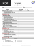 Daily Checklist For DLL | PDF