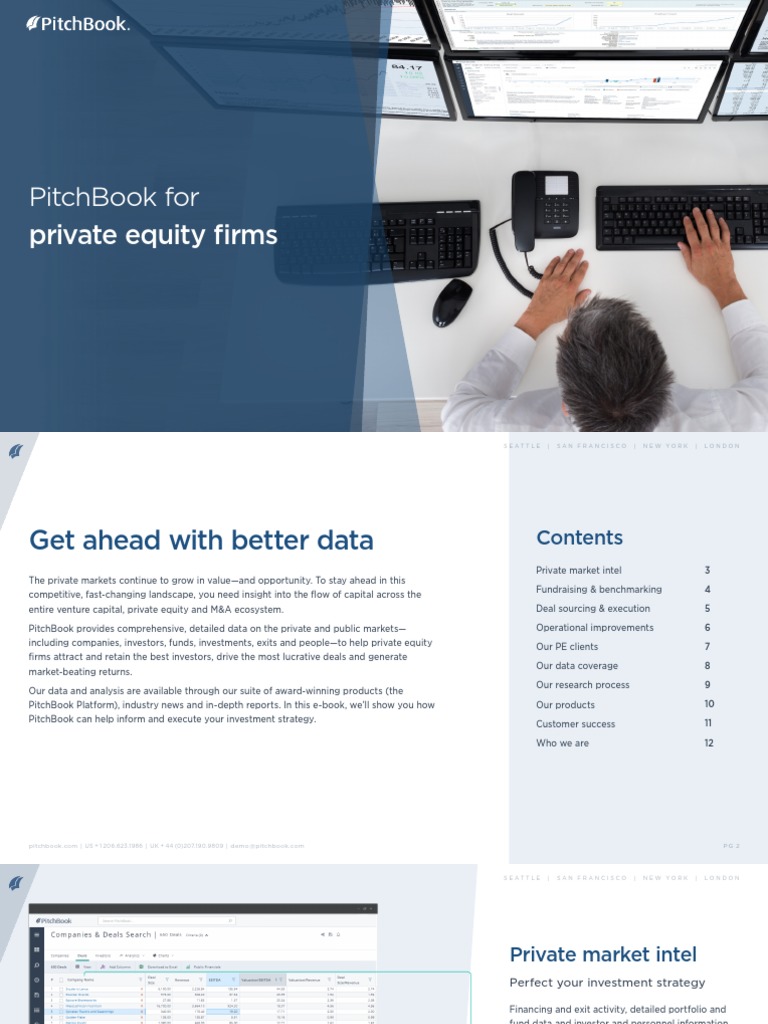 PitchBook For Private Equity Firms Ebook | PDF | Private Equity | Investor