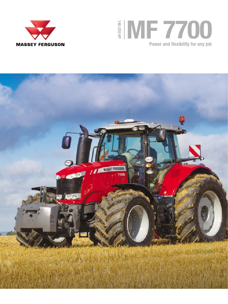 MF 7700 Brochure | PDF | Transmission (Mechanics) | Tractor