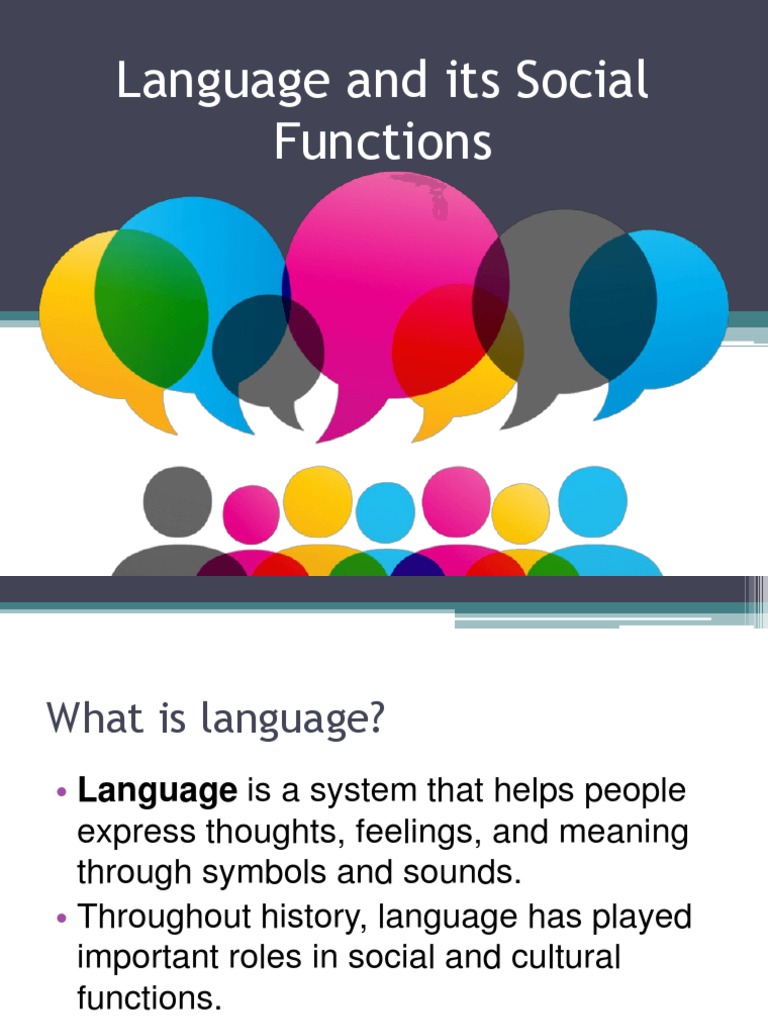 Language and Its Social Functions | PDF | Attitude (Psychology ...