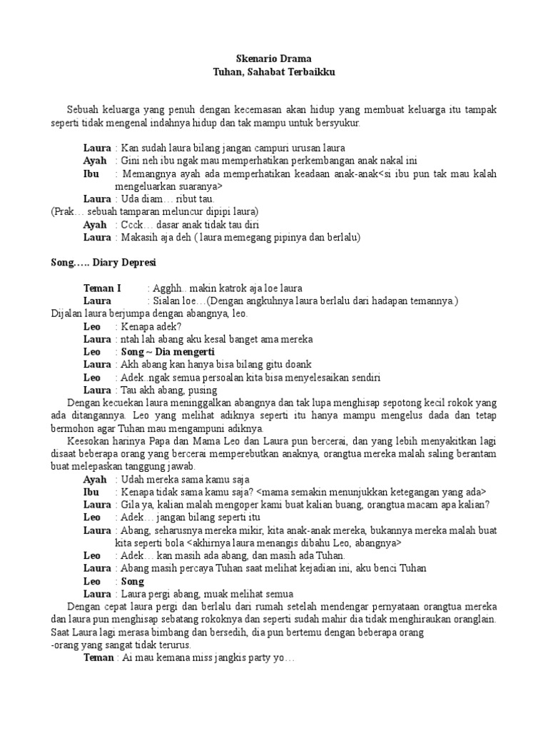 Skenario Drama Pdf