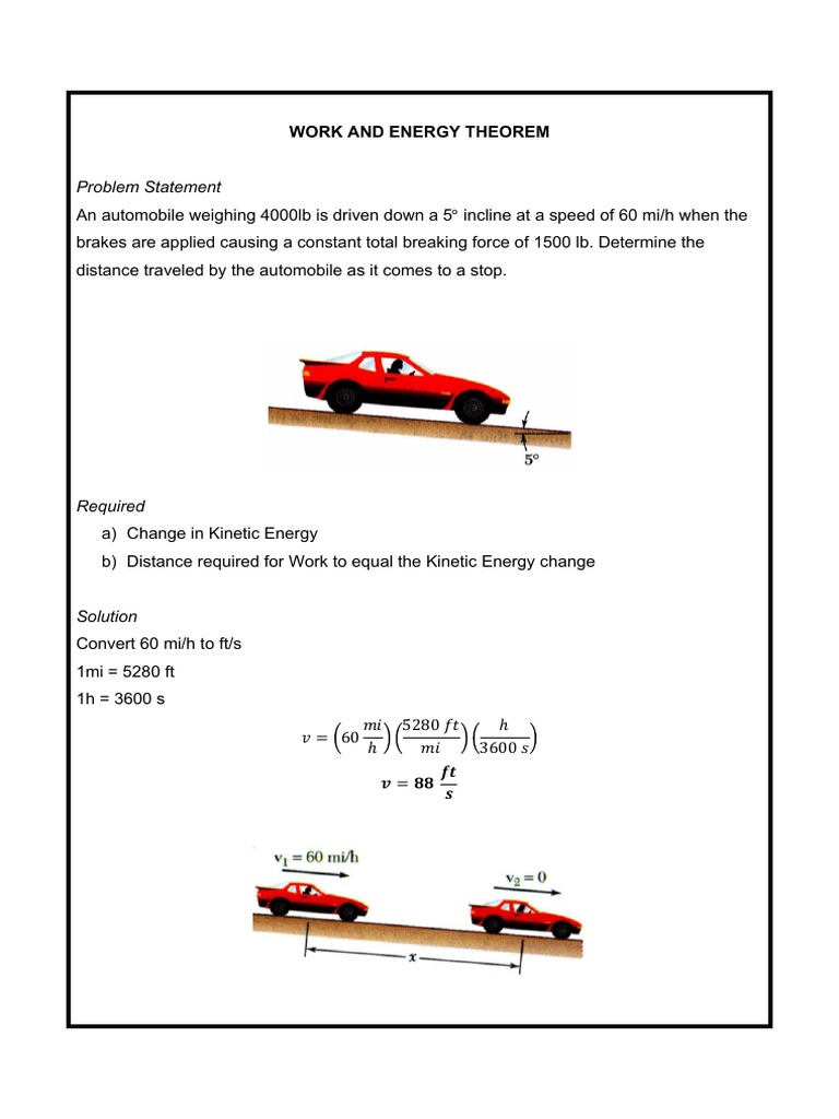 DYNAMICS: Work and Energy | PDF | Kinetic Energy | Force