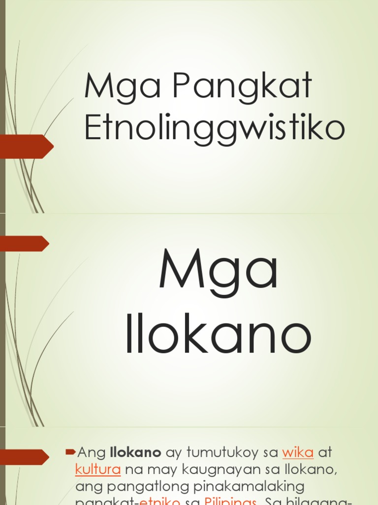 Mga Pangkat Etnolinggwistiko | PDF