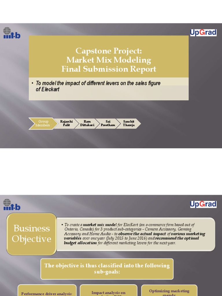 E Commerce Capstone Project Presentation Pdf Luxury Goods Data