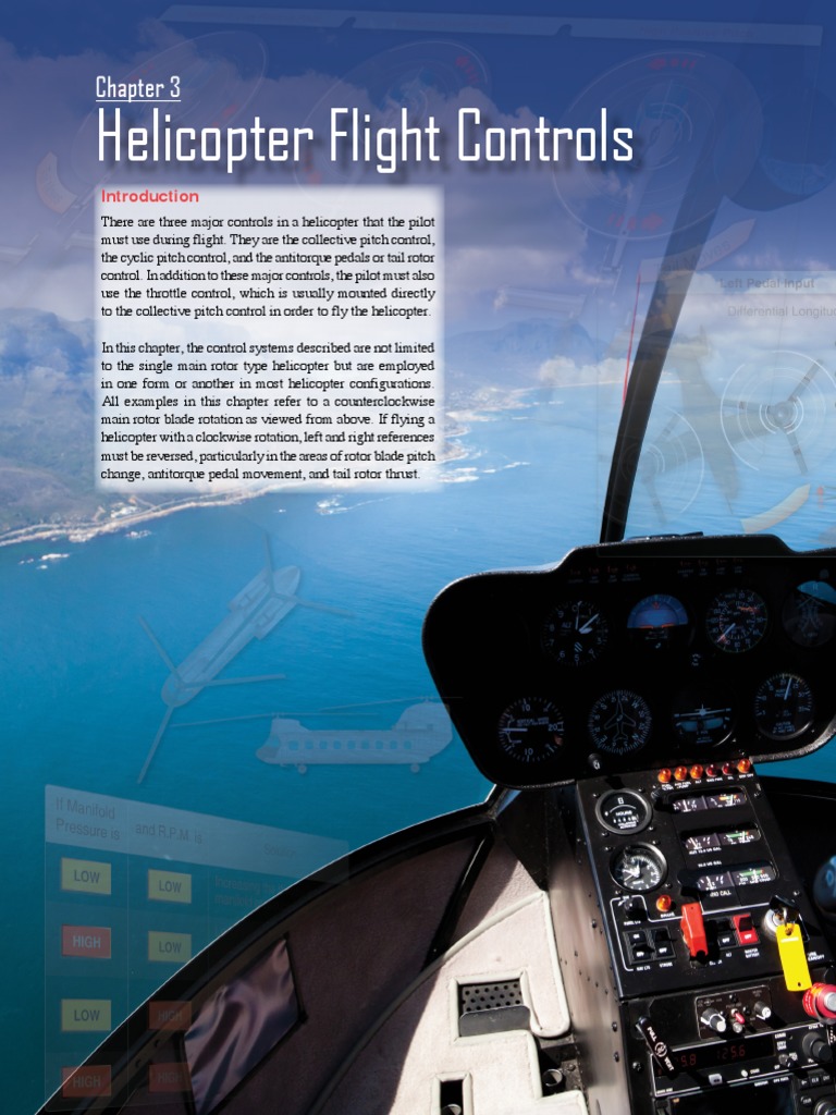 Helicopter Flight Control Guide | PDF | Helicopter | Helicopter Rotor