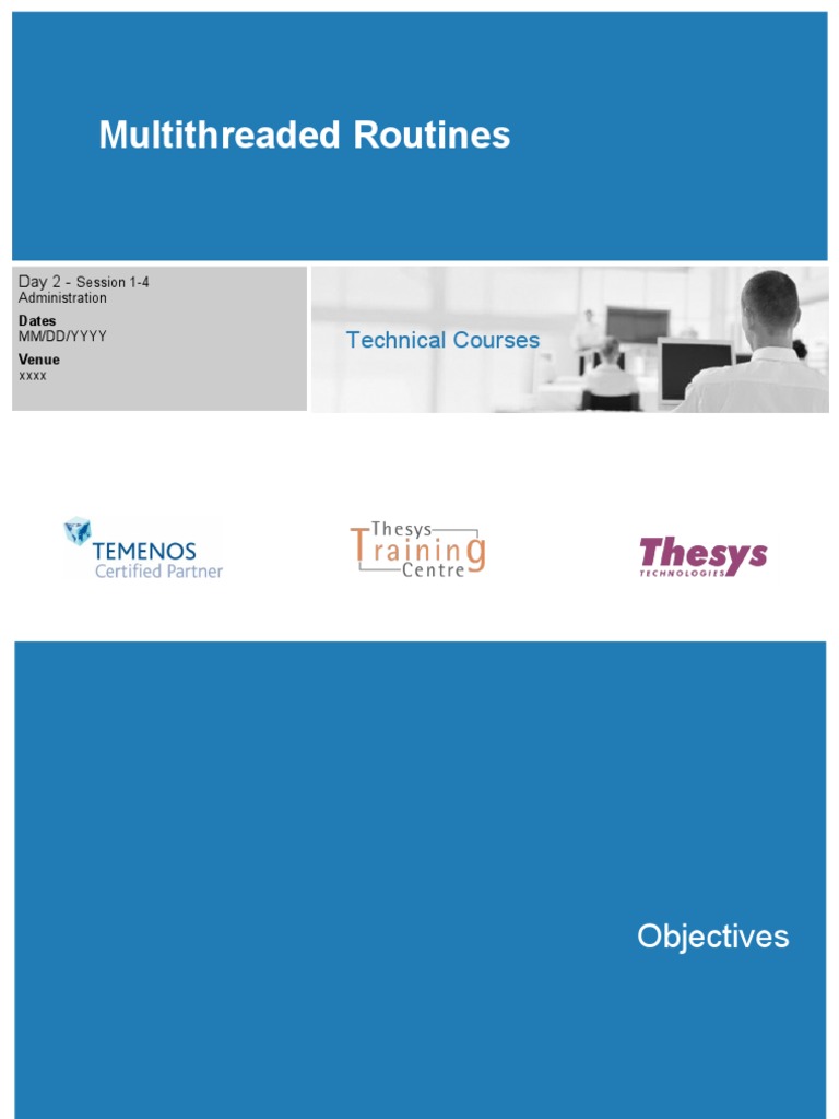 Multithreaded Routines | PDF | Thread (Computing) | Subroutine