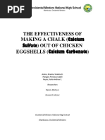 Eggshellchalk | PDF | Chalk | Science