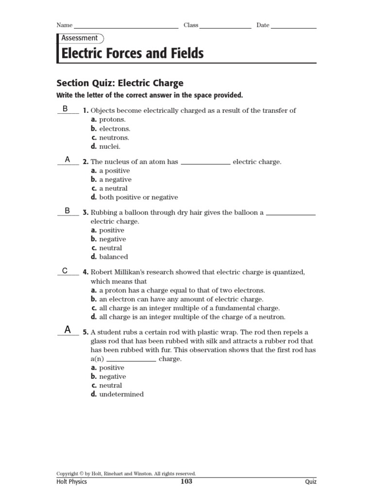 Chapter 16 Section 1 | PDF | Electric Charge | Electron
