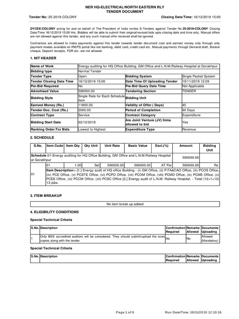 Railway Tender | PDF | Joint Venture | Power Of Attorney