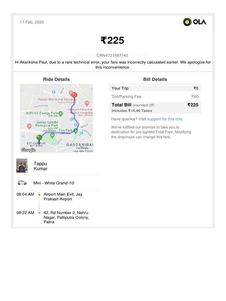 Ola | PDF | Invoice | Services (Economics)