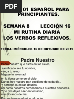 Mi Rutina Diaria en Español | PDF | Verbo