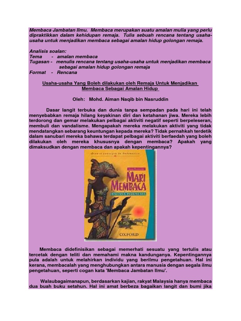 Karangan Membaca | PDF