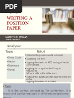 Position Paper Format | PDF