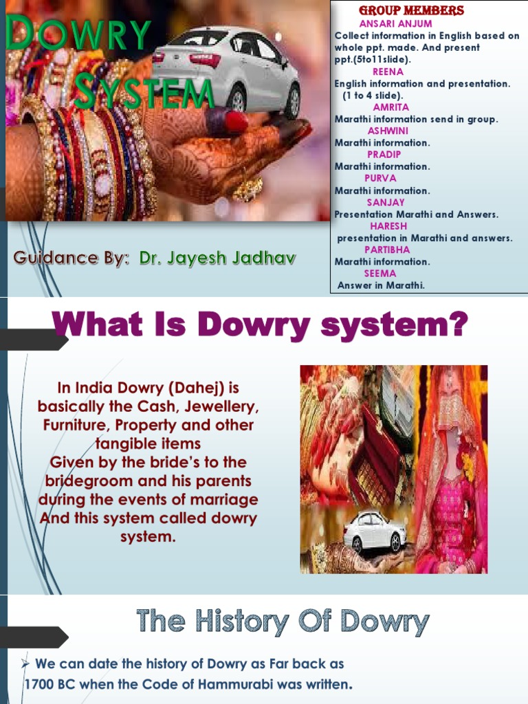 Dowry PRESENTATION | PDF