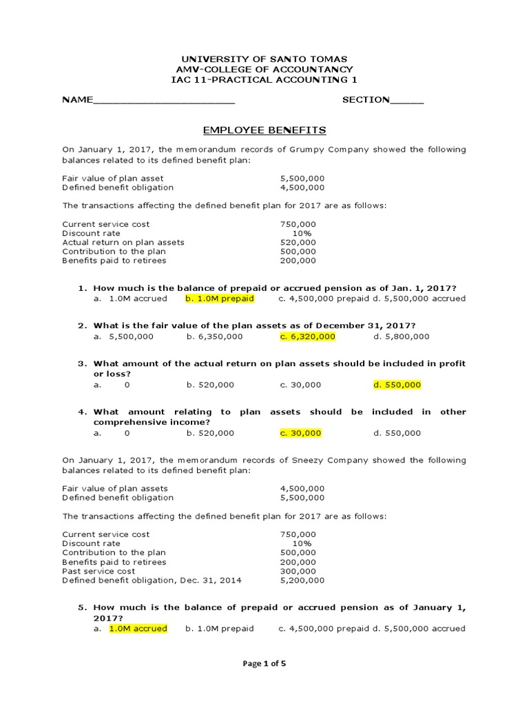 Iac 11 Employee Benefits | PDF | Defined Benefit Pension Plan | Pension