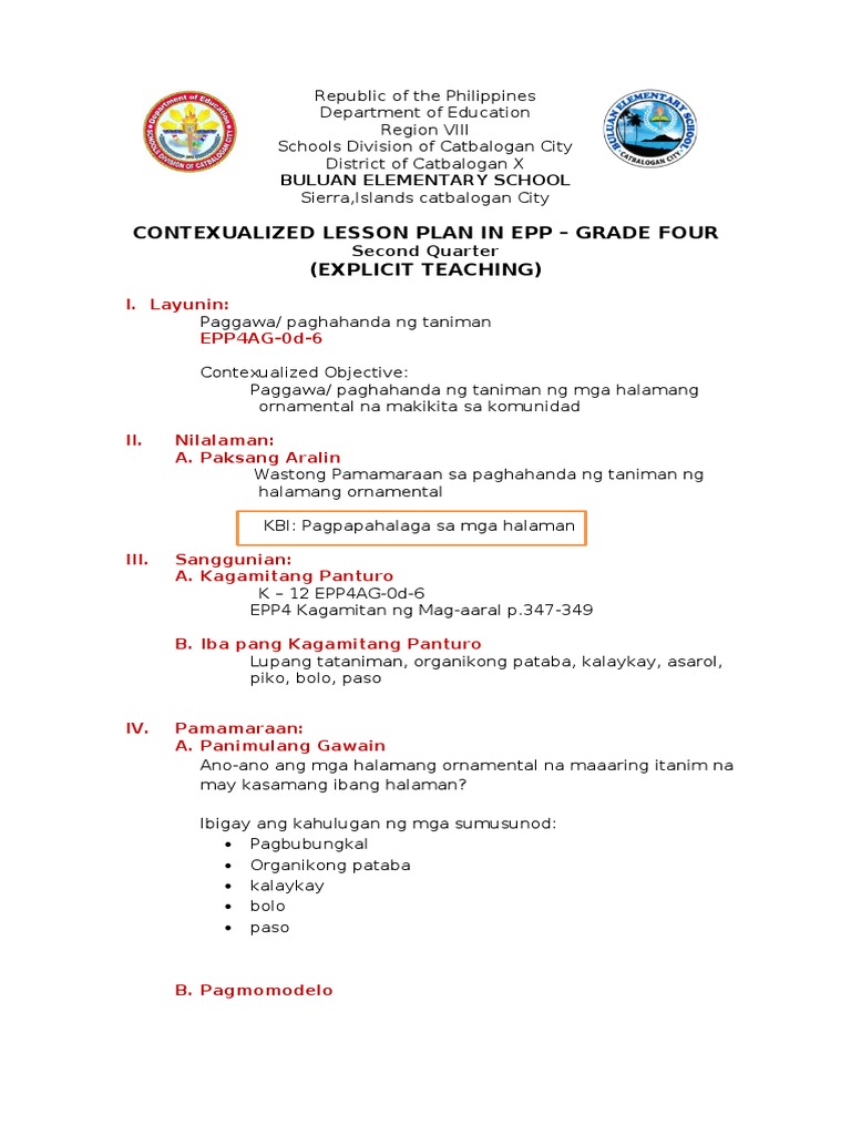 EPP Second Quarter Explicit | PDF