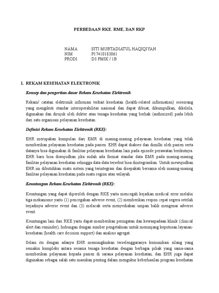 Perbedaan Rke, Rme & RKP | PDF