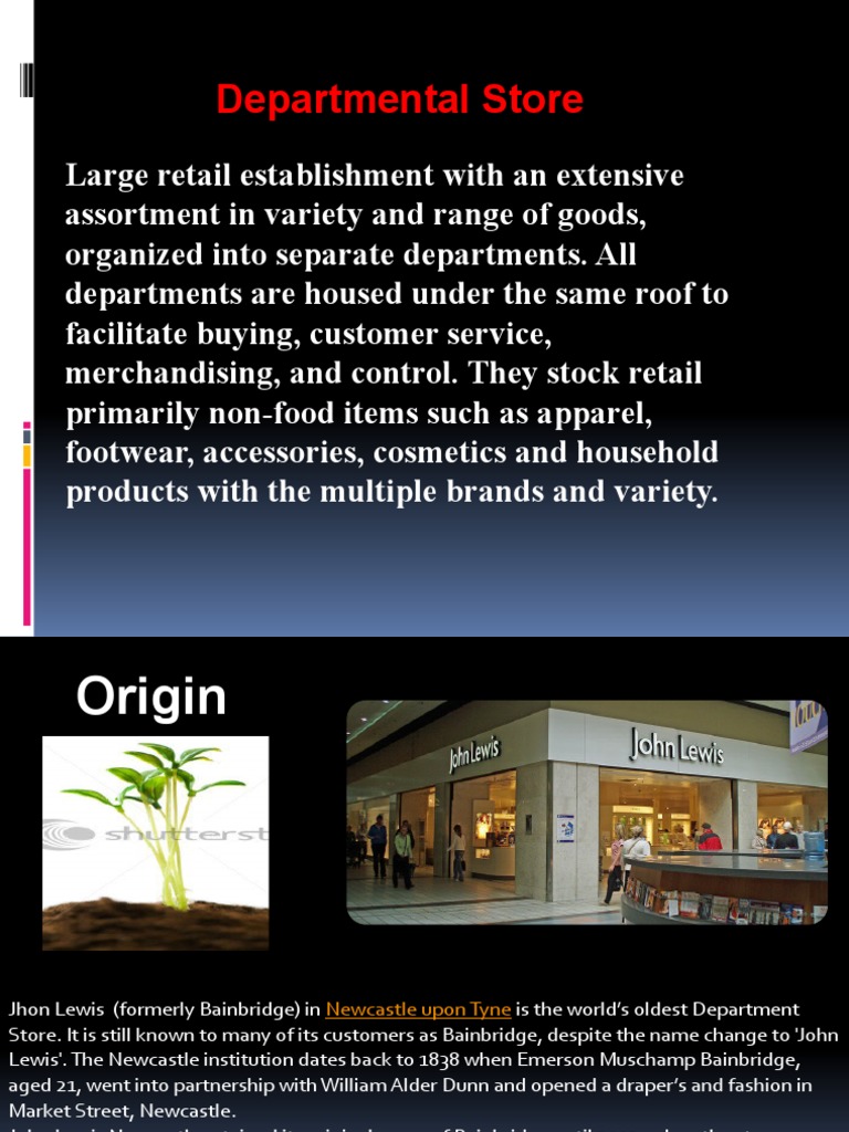 Overview of Departmental Stores | PDF | Retail | Department Store
