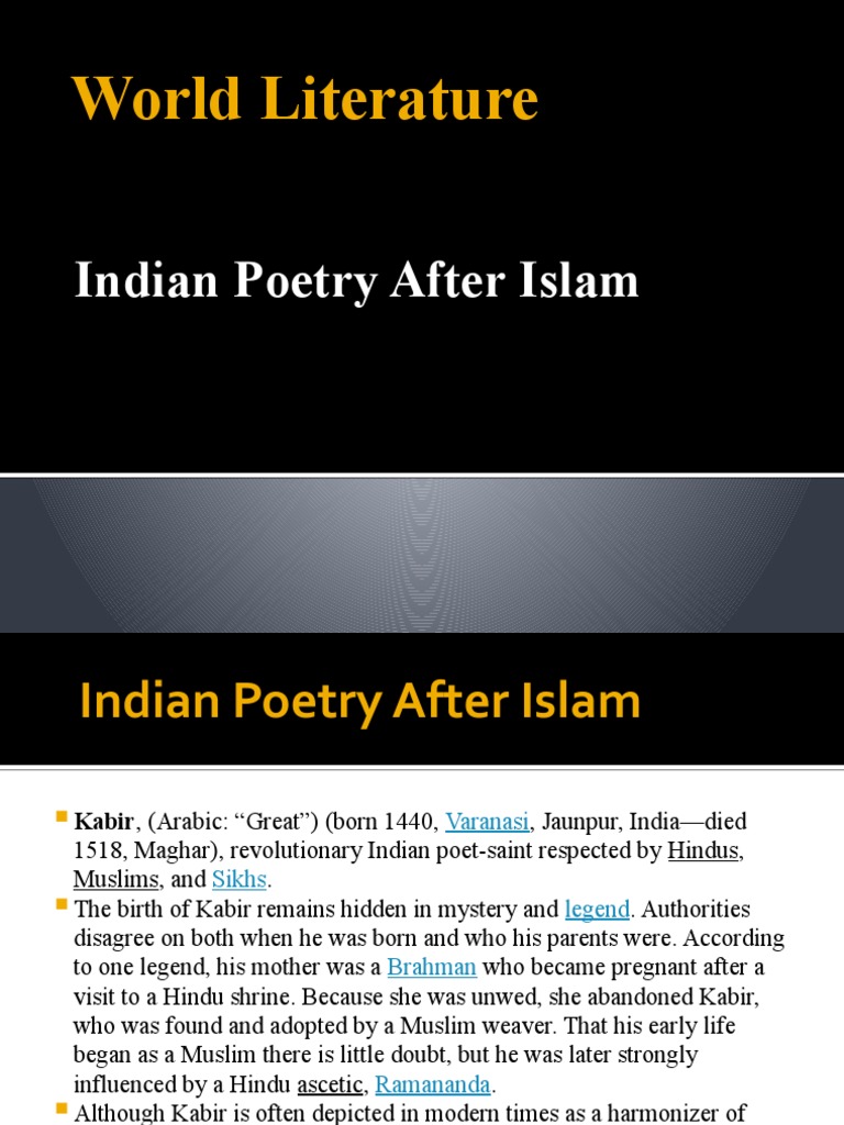 Indian Poetry After Islam | Download Free PDF | Bhakti | Bhakti Movement
