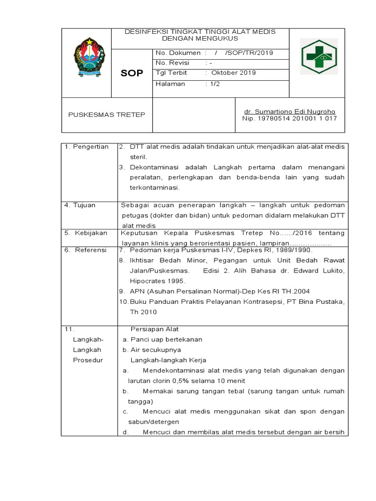 SOP DTT DGN Mengukus | PDF