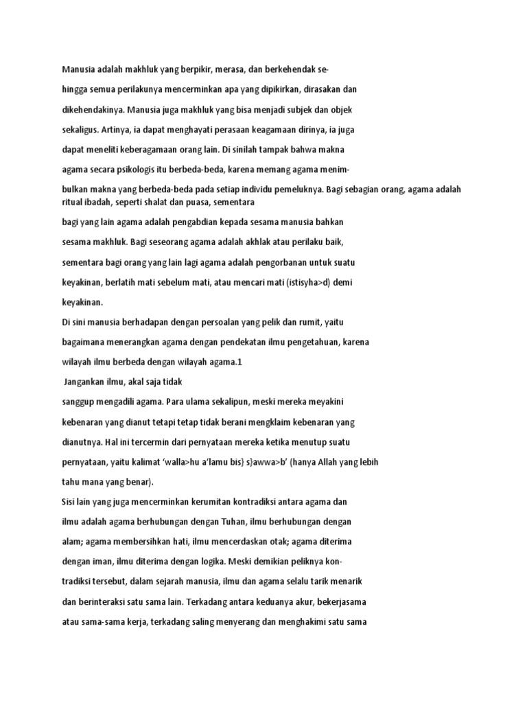 Agama Pendekatan Behaviorisme | PDF