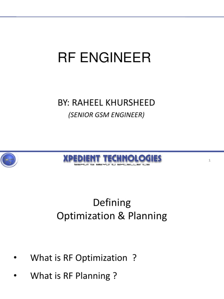 RF Engineer | PDF | Antenna (Radio) | Radio Technology