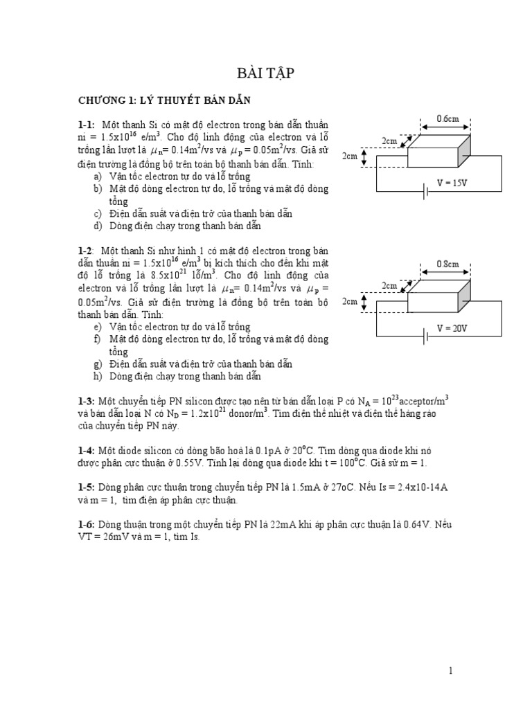 Bai Tap KTDT C1 Chat Ban Dan PDF | PDF