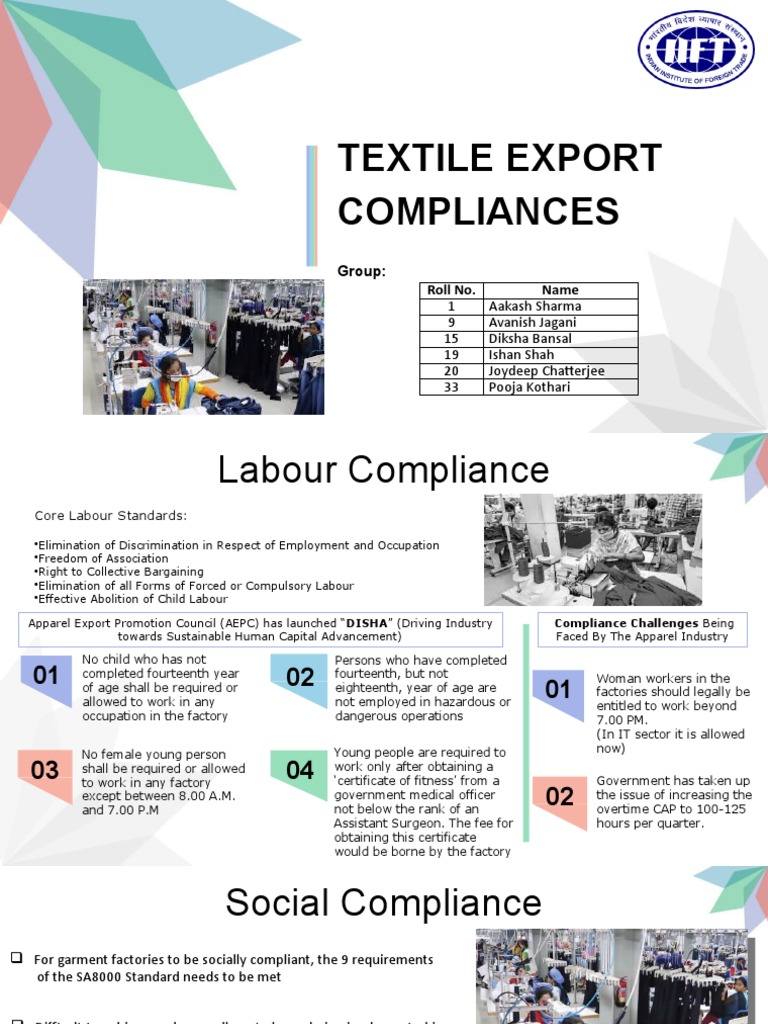 Ensuring Compliance in the Textile Export Industry: Addressing ...