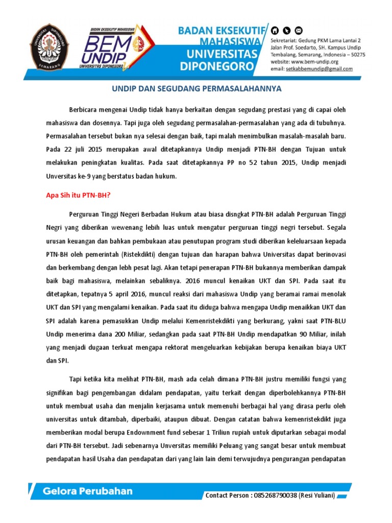 Permasalahan Internal Kampus | PDF