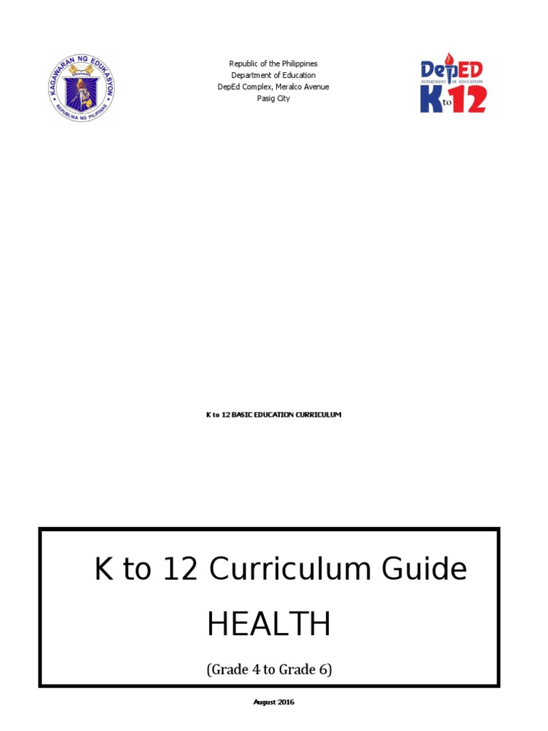 Health CG Grades 4-6.docx | Infection | Public Health