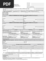 BIR S1905 - Registration Update Sheet | PDF | Government Finances | Taxes