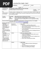 A Detailed LessoN Plan in Teaching Linear and Nonlinear Text | PDF ...
