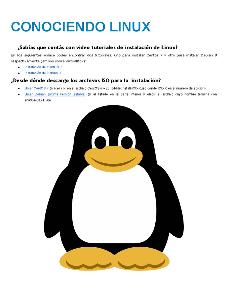 Linux Basico - Clase 1 | PDF | Software libre | Distribución de Linux