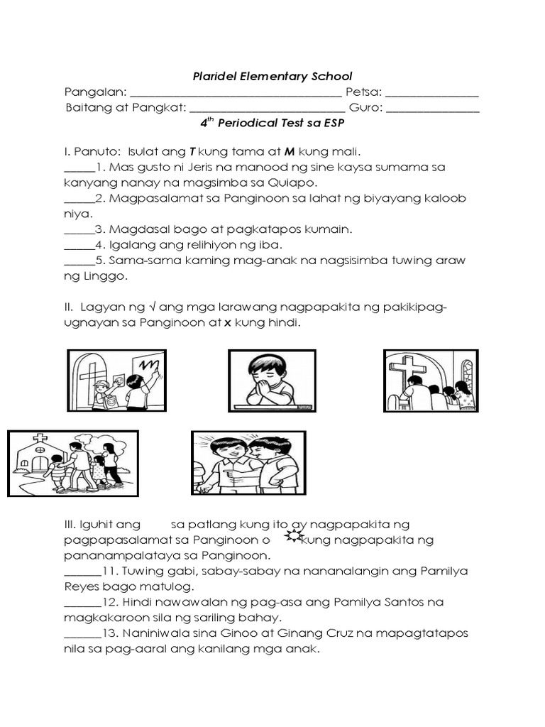 PT - Esp 1 - Q4 | PDF