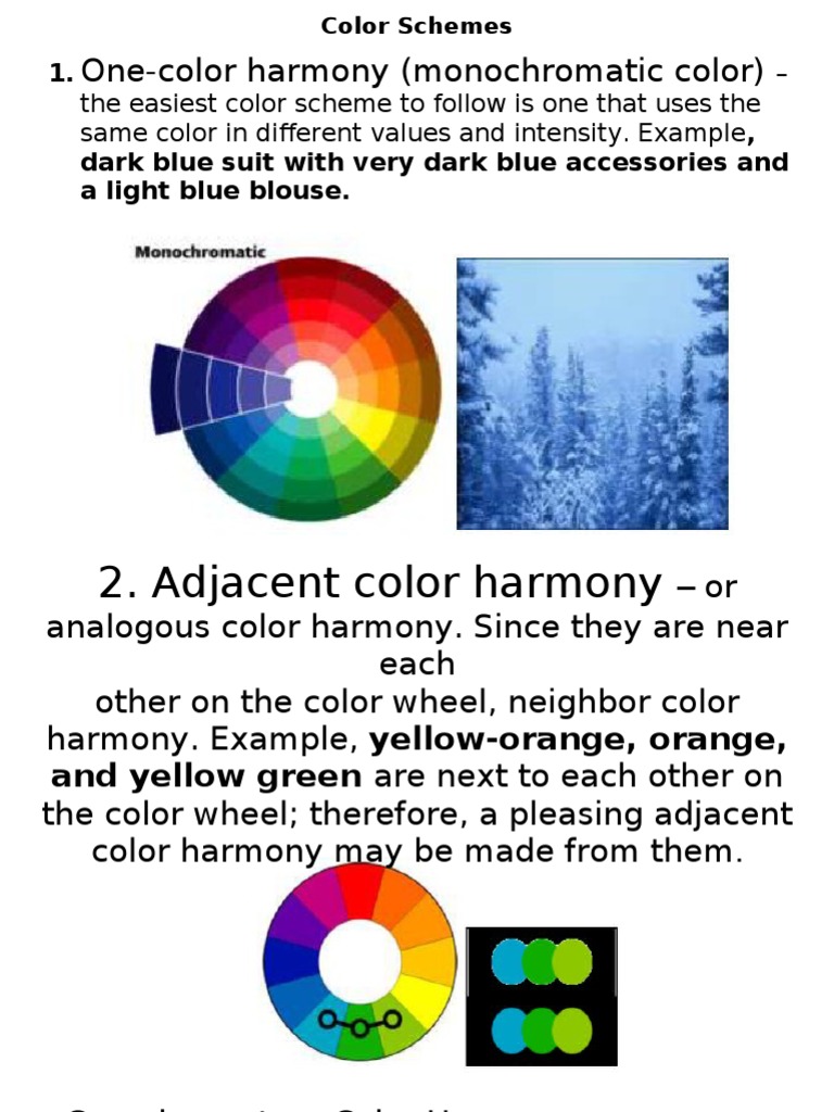 Color Schemes | PDF | Language Arts & Discipline | Art