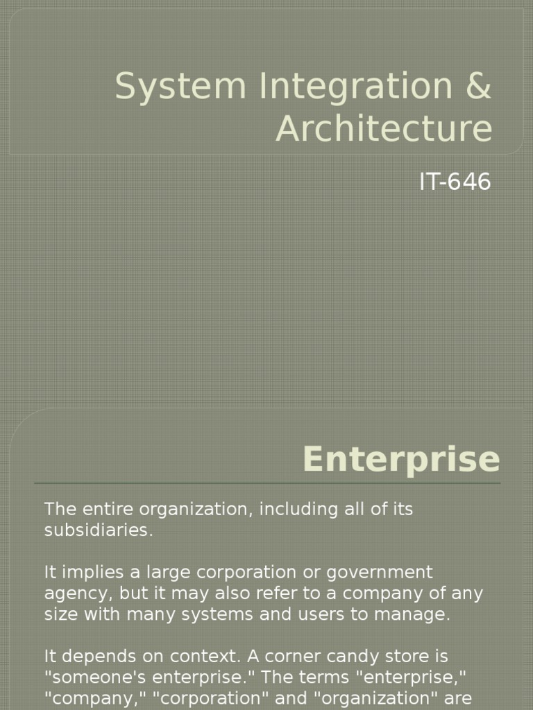 Enterprise Architecture | PDF | Enterprise Architecture | Strategic ...