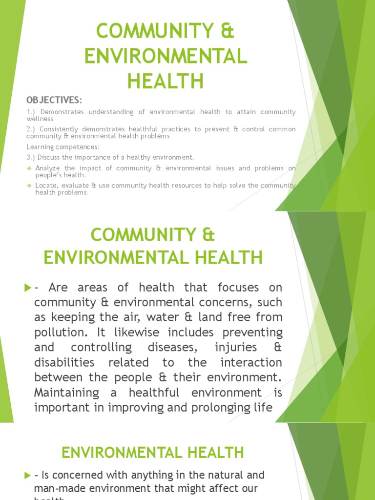 Community & Environmental Health | PDF | Air Pollution | Deforestation
