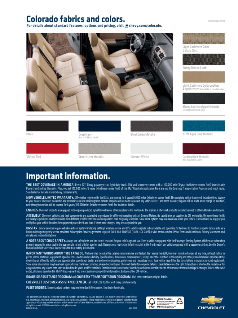 2011 Chevrolet Colorado - Carter Chevrolet - Manchester, CT | PDF