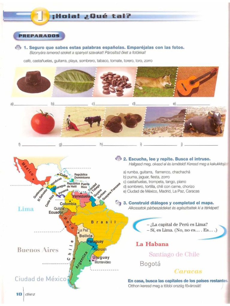 Unidad 1. ¡Hola! Qué Tal | PDF